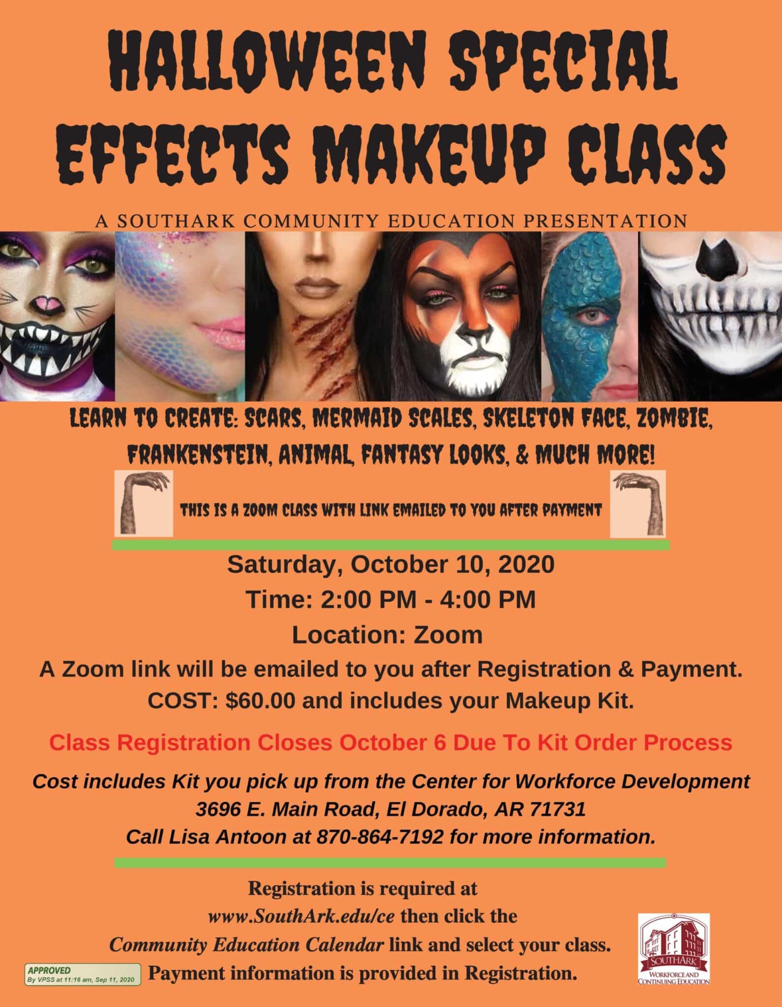 Halloween Special Effects Makeup - El Dorado, Arkansas