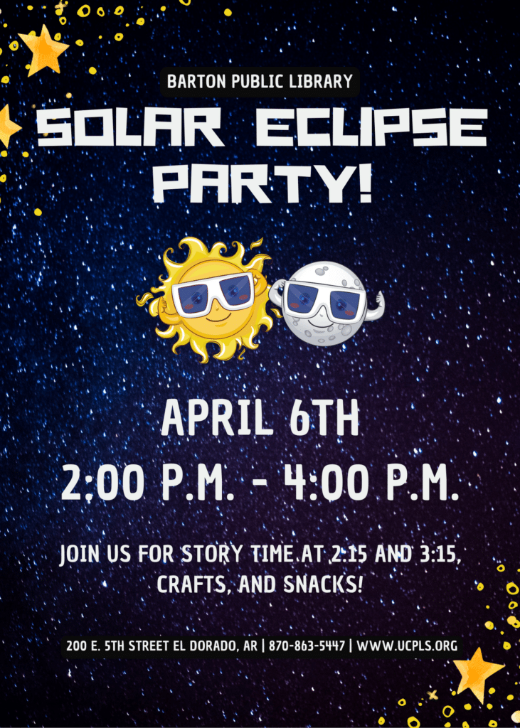 Solar Eclipse Party @ Barton Library - El Dorado, Arkansas