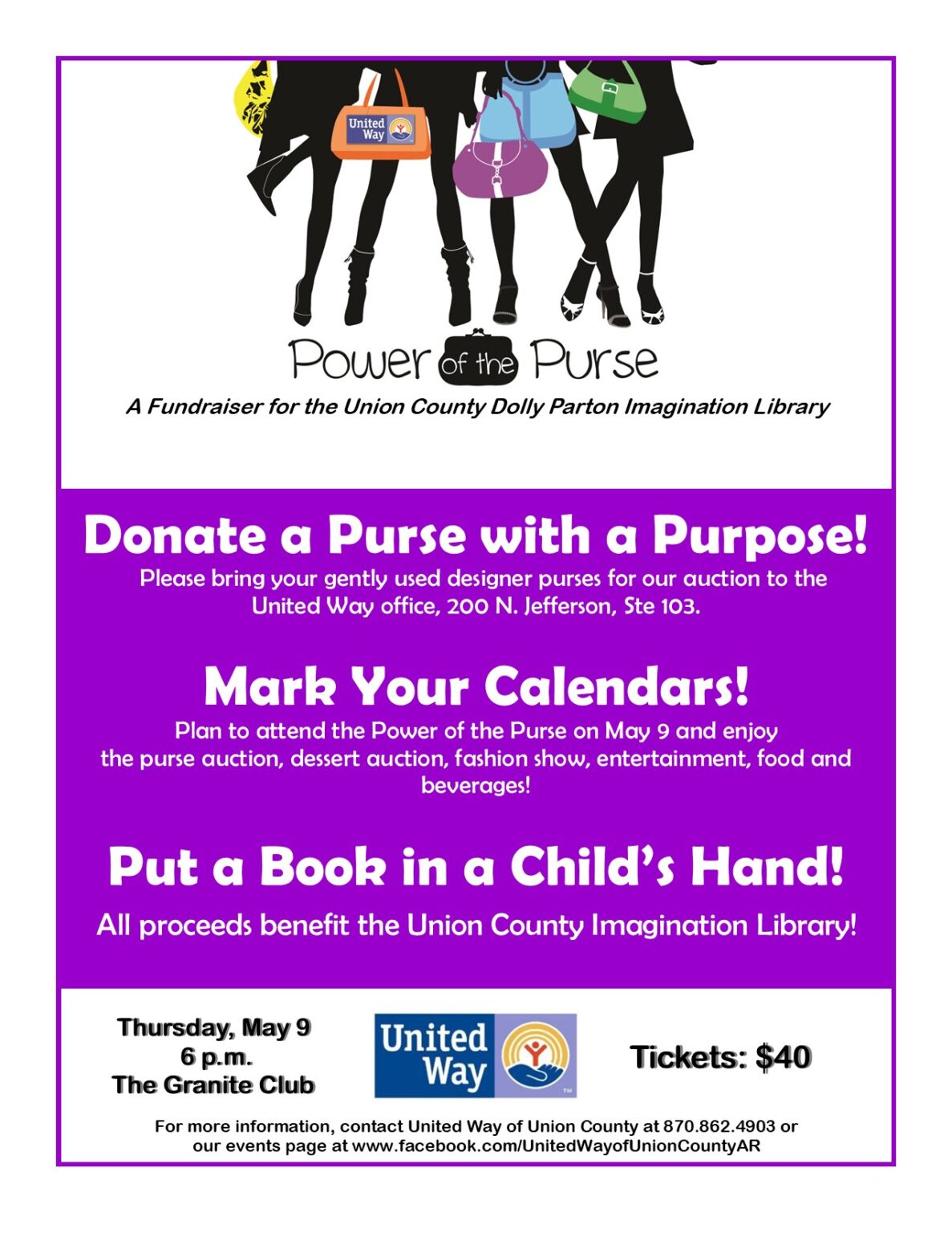 Power of the Purse- A Dolly Parton Imagination Library Fundraiser - El ...