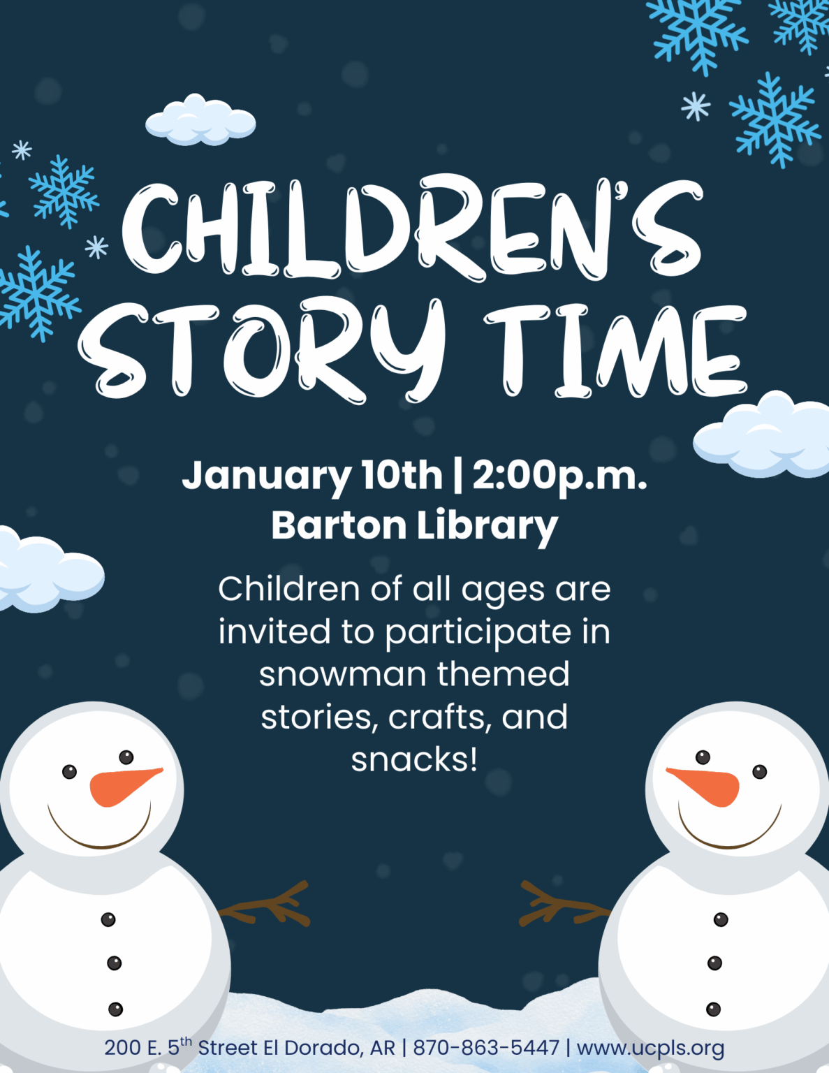Children's Story Time @ Barton Library - El Dorado, Arkansas